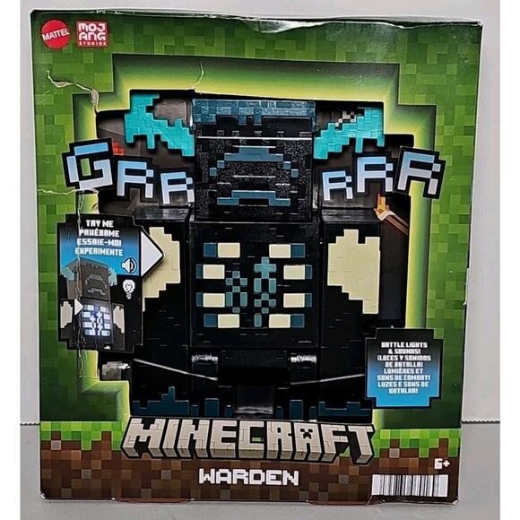 Mattel | Toys | Minecraft Warden Battle Lights Sounds Mattel Mojang Toy ...